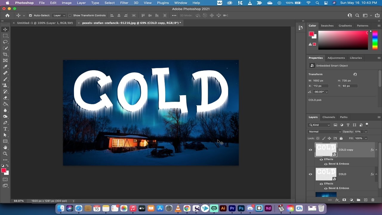 How To Create an Ice Effect | Ice Type Effect - Photoshop - Curtis Pyke ...