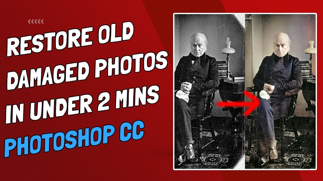 How To Restore Old Photos - New Photo Restoration Neural Filter in ...