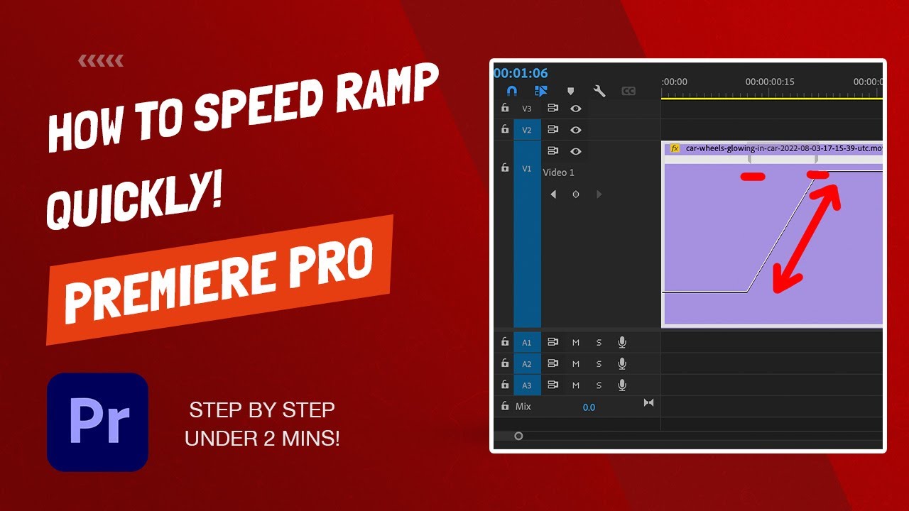 How To Create A (Gradual) Speed Ramp - Premiere Pro 2023 - Curtis Pyke creative tips