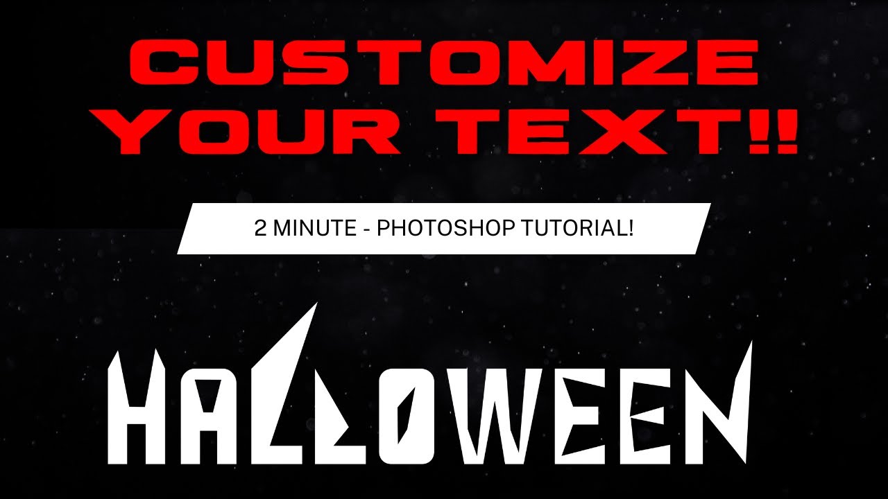 How To Customize Letter Shapes And Stylize Text in Photoshop - 2 Minute ...